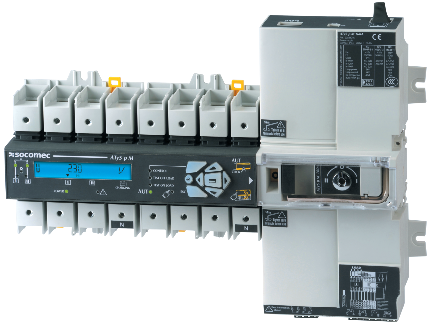 ATyS p M - Inverseur de sources automatique programmable, monophasé ou ...